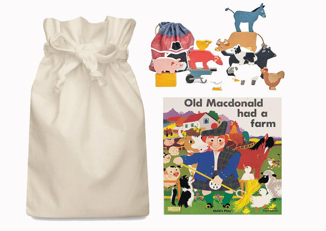 Home Old Macdonald Had A Farm Story Sack with Stacking Farmyard Bag