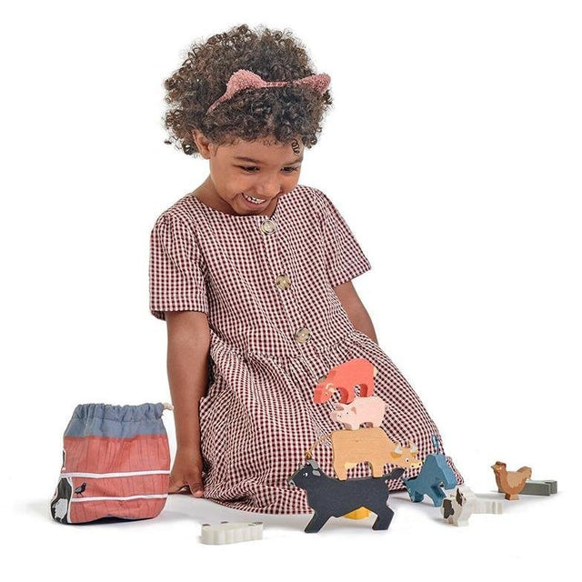 Home Old Macdonald Had A Farm Story Sack with Stacking Farmyard Bag